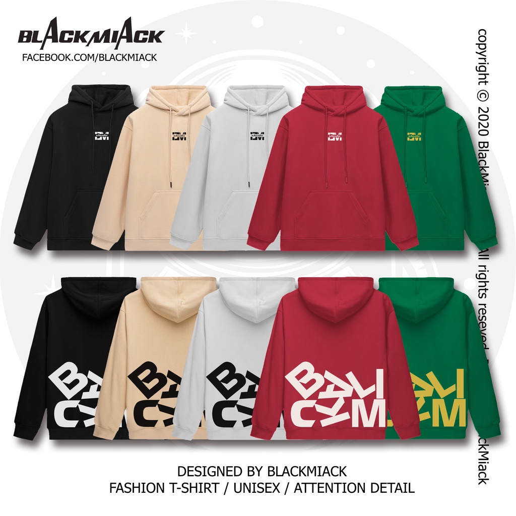 Áo Khoác HOODIE nam nữ Nỉ, nhiều màu BLACKMIACK Jacket HM1 | Shopee ...