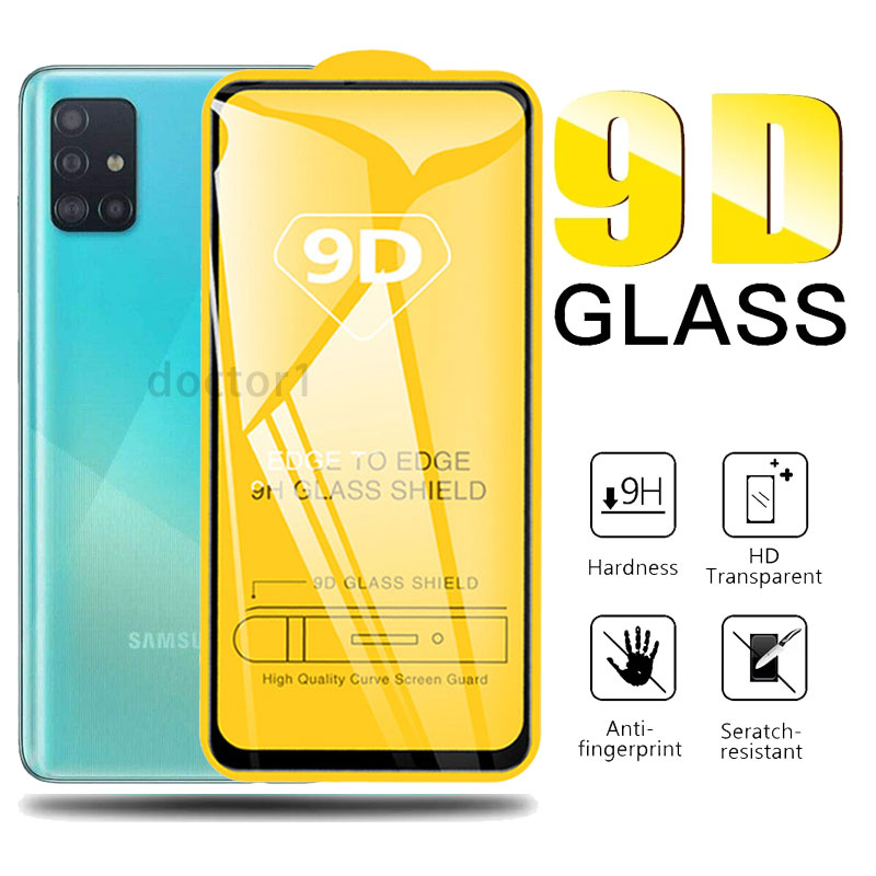 Kính cường lực 9D bảo vệ toàn màn hình dành cho Samsung Galaxy ss S21 S20 FE A51 A71 A21s A31 ...