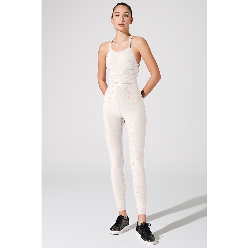 OLABEN Bộ tập liền yoga gym thiết kế ánh nhũ Aleyn Jumpsuit | Shopee ...