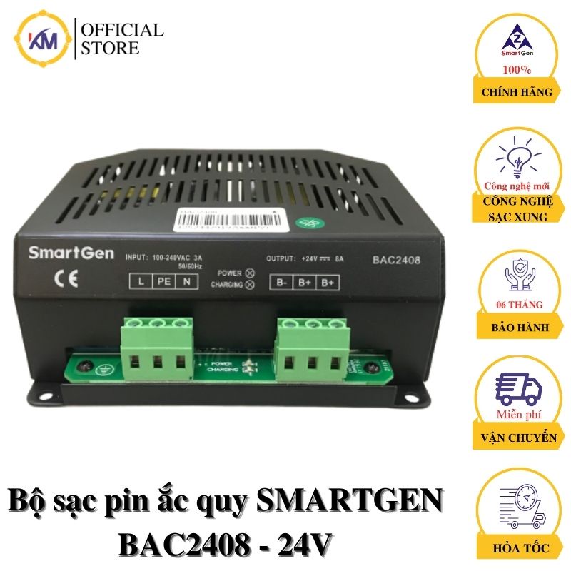 Bộ sạc ắc quy tự động Smartgen BAC2408 - Bảo hành 12 tháng | Shopee Việt Nam