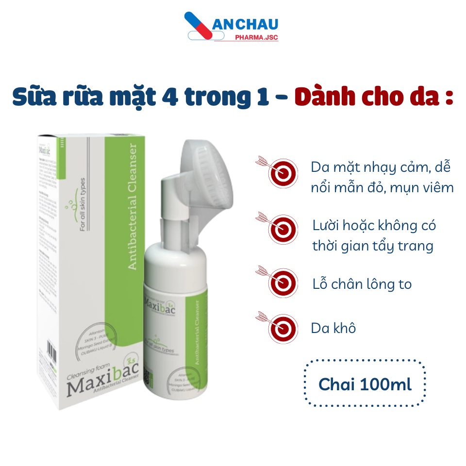 Sữa rửa mặt tạo bọt giúp dưỡng trắng da, dưỡng ẩm, ngừa mụn, tẩy tế bào ...