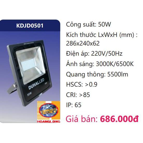 Đèn pha led Duhal 50w | Shopee Việt Nam