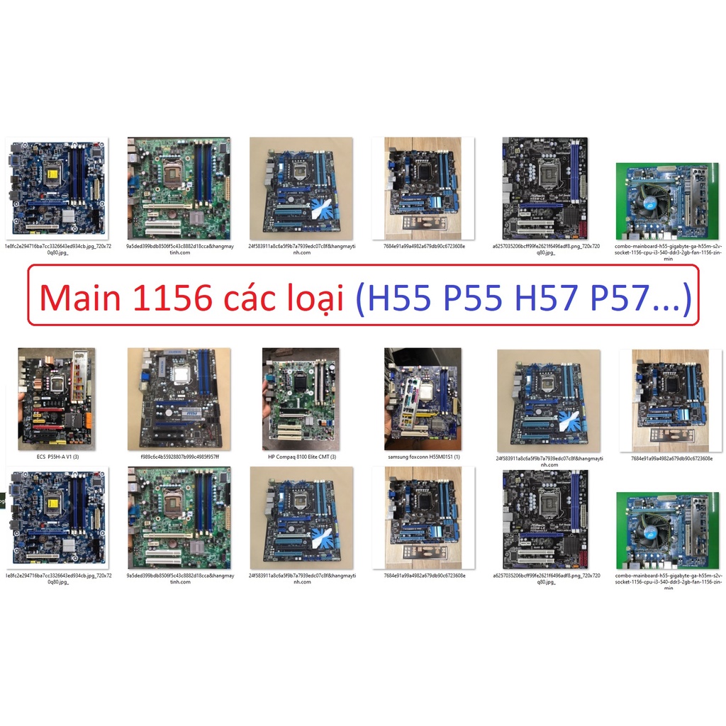 bo mạch chủ máy tính Main PC H55 P55 H57 P57 socket 1156 all P55 GD65 MSI | Shopee Việt Nam