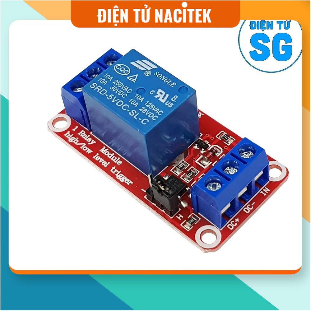 [NSHOP] Module 1 Relay với Opto Cách Ly Kích H/L 5V, 5VDC 30A, 12V, 12V ...