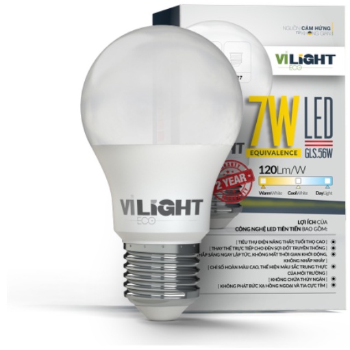 Bóng Đèn Led Bulb 7W Vi-Light VLEBU07BT1 / ViLight Eco | Shopee Việt Nam