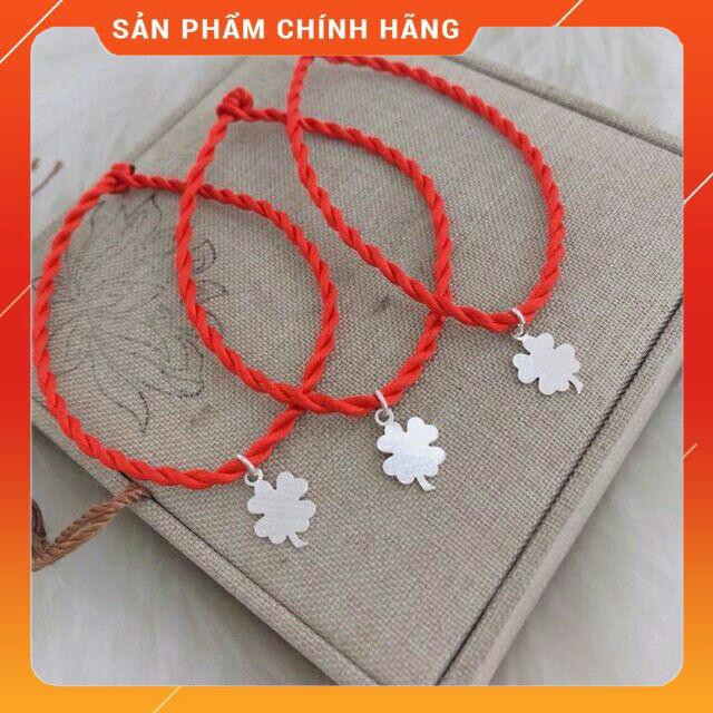 Dây chỉ đỏ mix cỏ 4 lá may mắn (BI BON SHOP) | Shopee Việt Nam