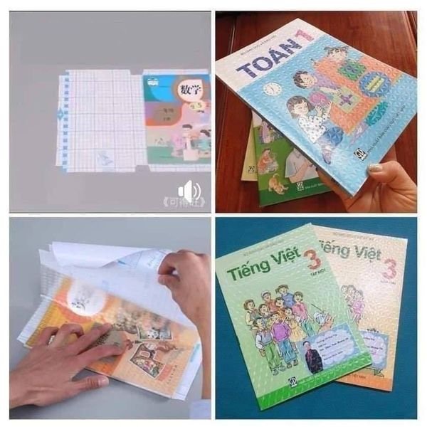 Bọc sách giáo khoa, bọc vở dán decal (Set 10 tờ) | Shopee Việt Nam