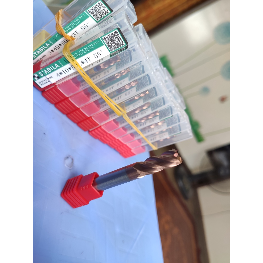 Dao phay hợp kim 55HRC 4me 8mm-10mm-12mm - Gia công thép thường S45c,SS400,CT3 | Shopee Việt Nam