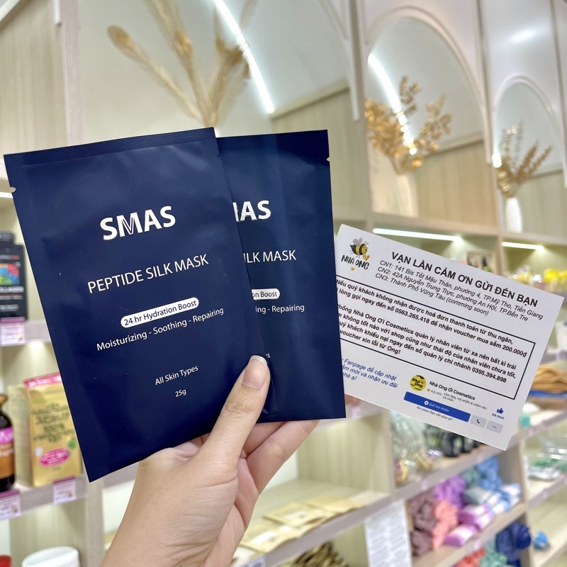 Mặt Nạ Cấp Ẩm, Phục Hồi Da SMAS Peptide Silk Mask 24H Hydration Boost ...