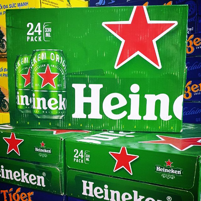 Thùng 24 lon bia Heiniken 330ml | Shopee Việt Nam