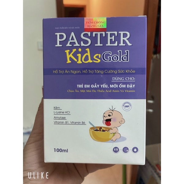 Paster Kid gold chai 100ml hỗ trợ ăn ngon tăng cường sức khoẻ | Shopee ...
