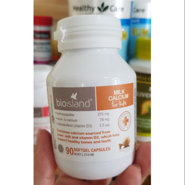Canxi sữa Bioisland Milk Calcium for kids - Úc | Shopee Việt Nam