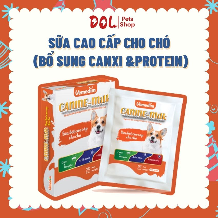 Sữa cao cấp cho chó bổ sung protein và calcium - Canin Milk Vemedim ...
