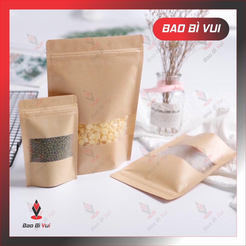 [1kg] Túi zip giấy của sổ tràn phủ bóng- BAO BÌ VUI | Shopee Việt Nam