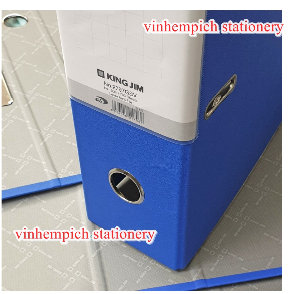 Bìa còng bật KingJim 2693 2695 2697 2793 2795 2797 GSV A4,F4 King Jim 3 inch Lever File Arch ...