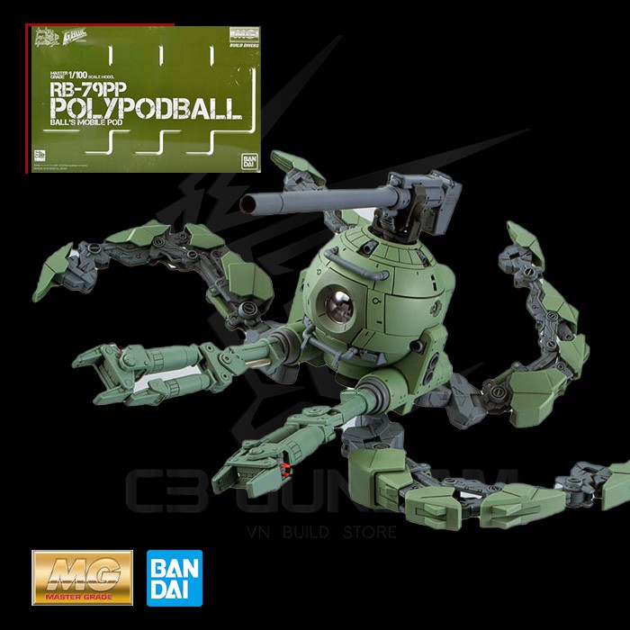 MÔ HÌNH GUNDAM BANDAI MG 1/100 RB-79PP POLYPOD BALL [P-BANDAI] | Shopee ...