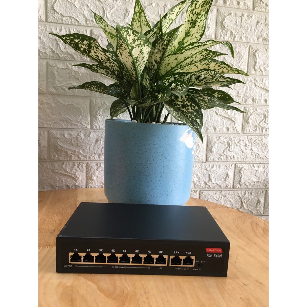 Switch PoE 8+2 Port Smart (bộ chia mạng poe 8 cổng, 2 cổng uplink) hàng ...