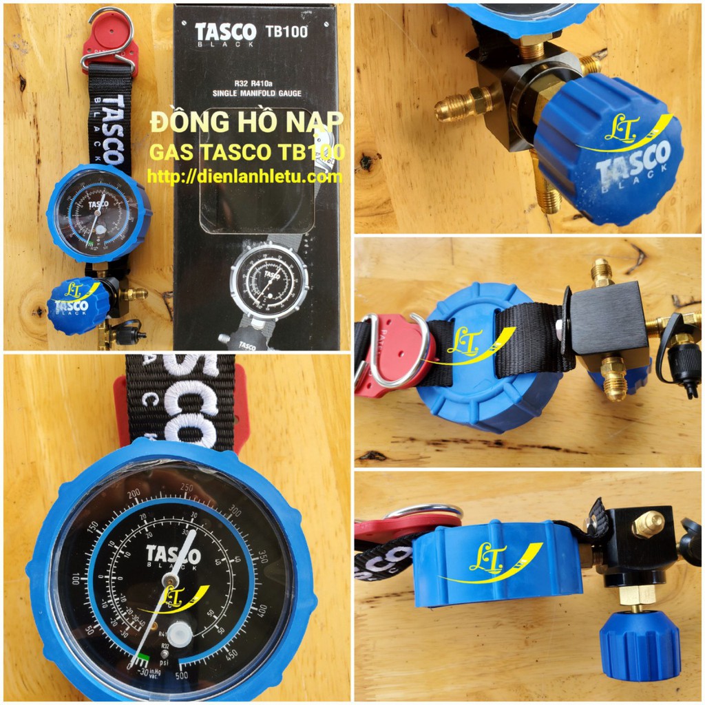 ĐỒNG HỒ ÁP SUẤT GAS ĐƠN TASCO TB100 BH12 - ĐỒNG HỒ ĐO GAS R32, 410 CAO CẤP TASCO TB100 | Shopee ...