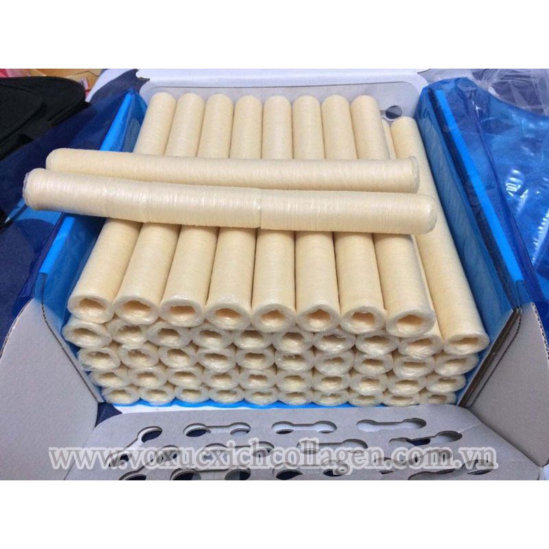 Vỏ colagen làm xúc xích, lạp xưởng, dồi sụn loại 1 ndx 21/23/24/25/26 ...