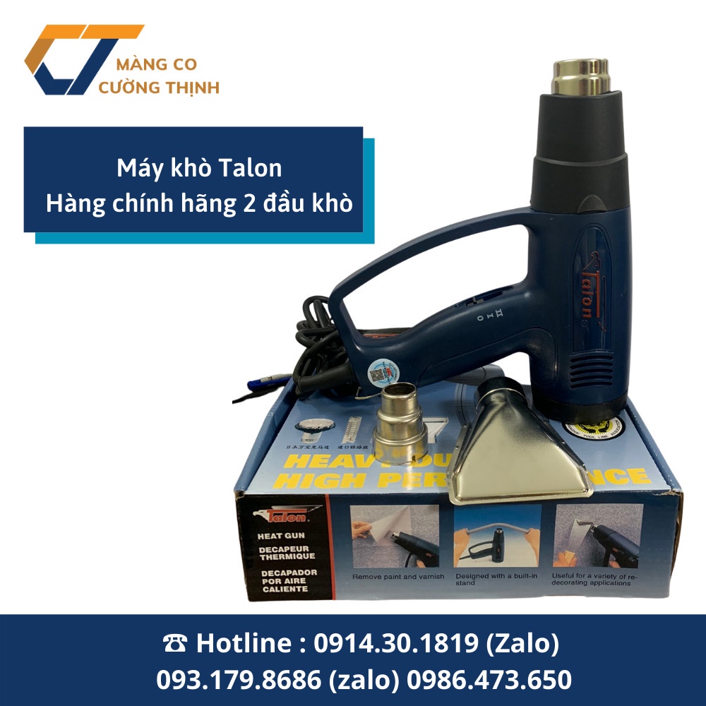 MÁY KHÒ HƠI NÓNG, MÁY KHÒ DÁN DECAL, KHÒ MÀNG CO TALON 2000W HÀNG CHÍNH ...