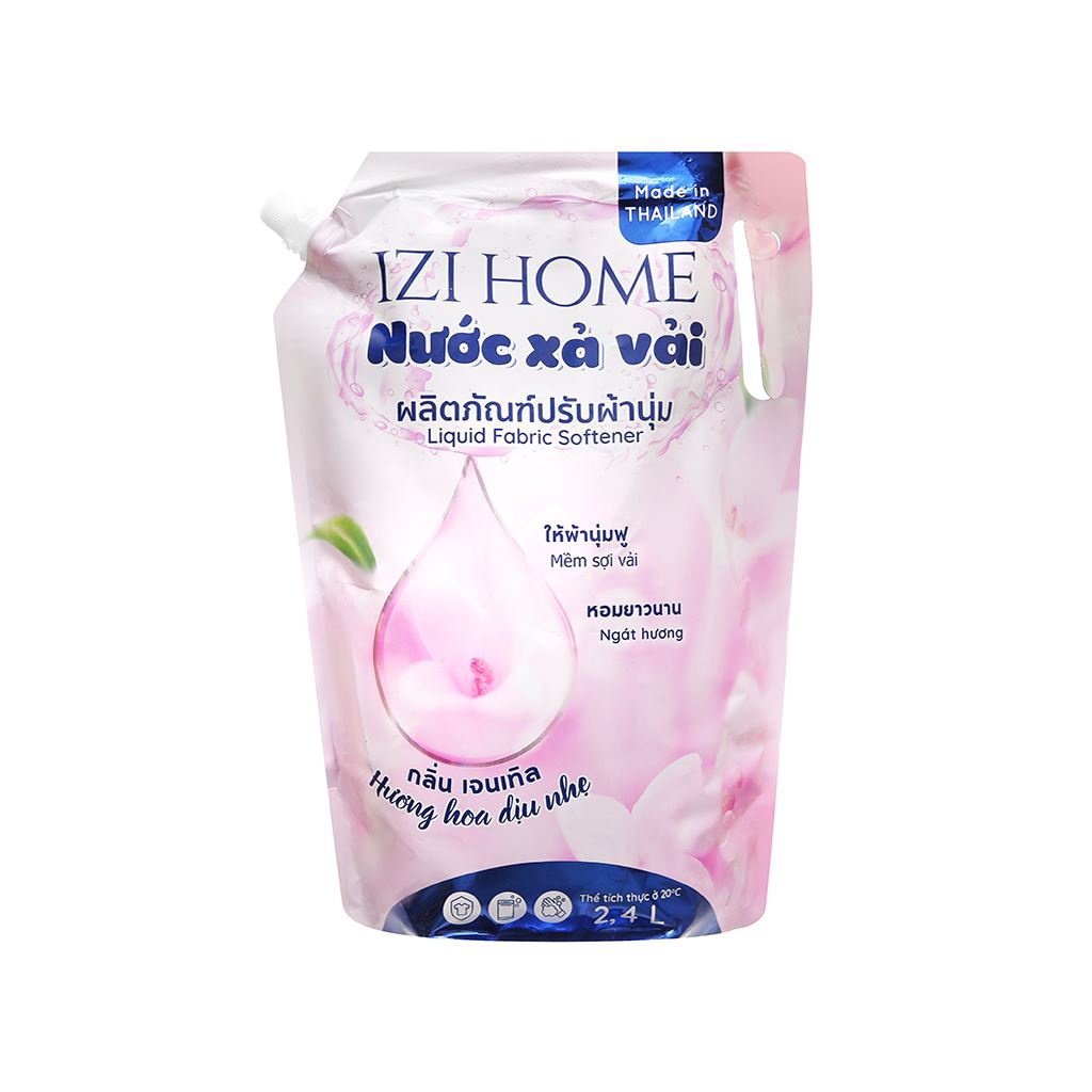 Nước Giặt / Nước Xả Vải IZI HOME Hương Hoa Dịu Nhẹ Túi 2.4kg | Shopee Việt Nam