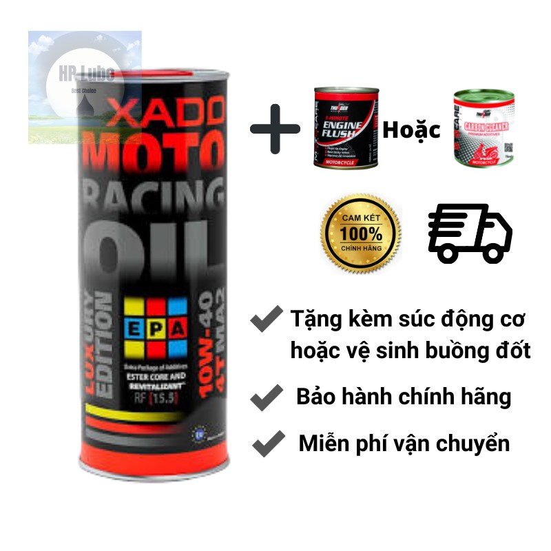 [KÈM QUÀ TẶNG] Nhớt Xado Moto Racing Oil 10W40, Dầu nhớt cao cấp Xado ...