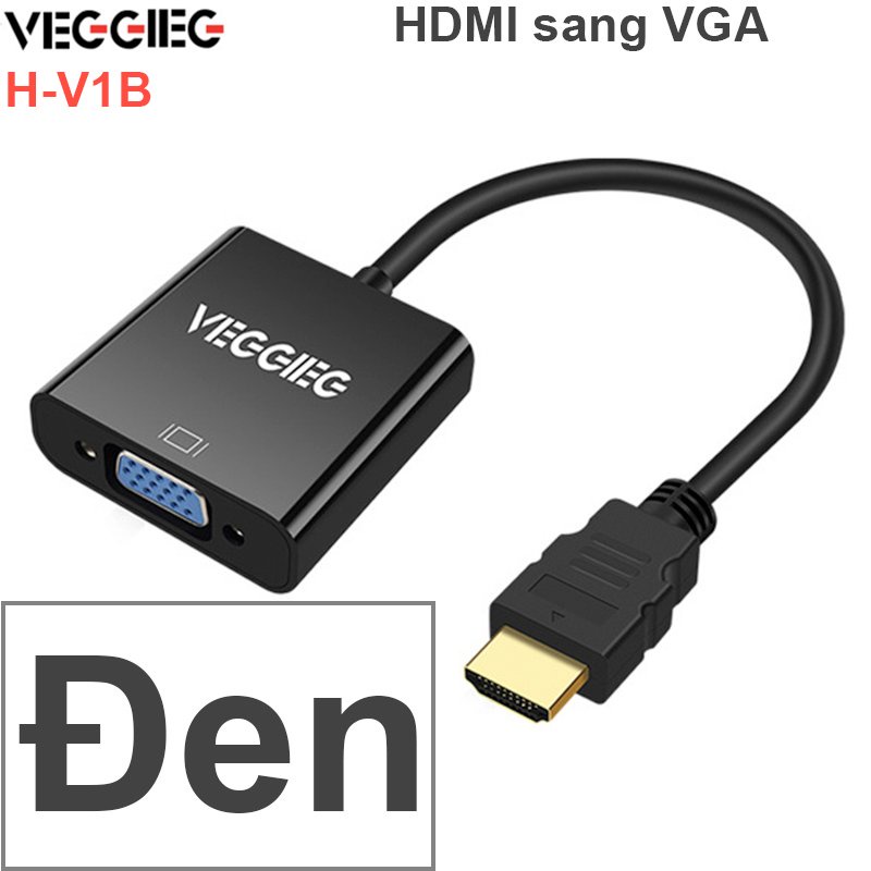 Cáp Chuyển HDMI To VGA VEGGIEG - HDMI Sang VGA | Shopee Việt Nam