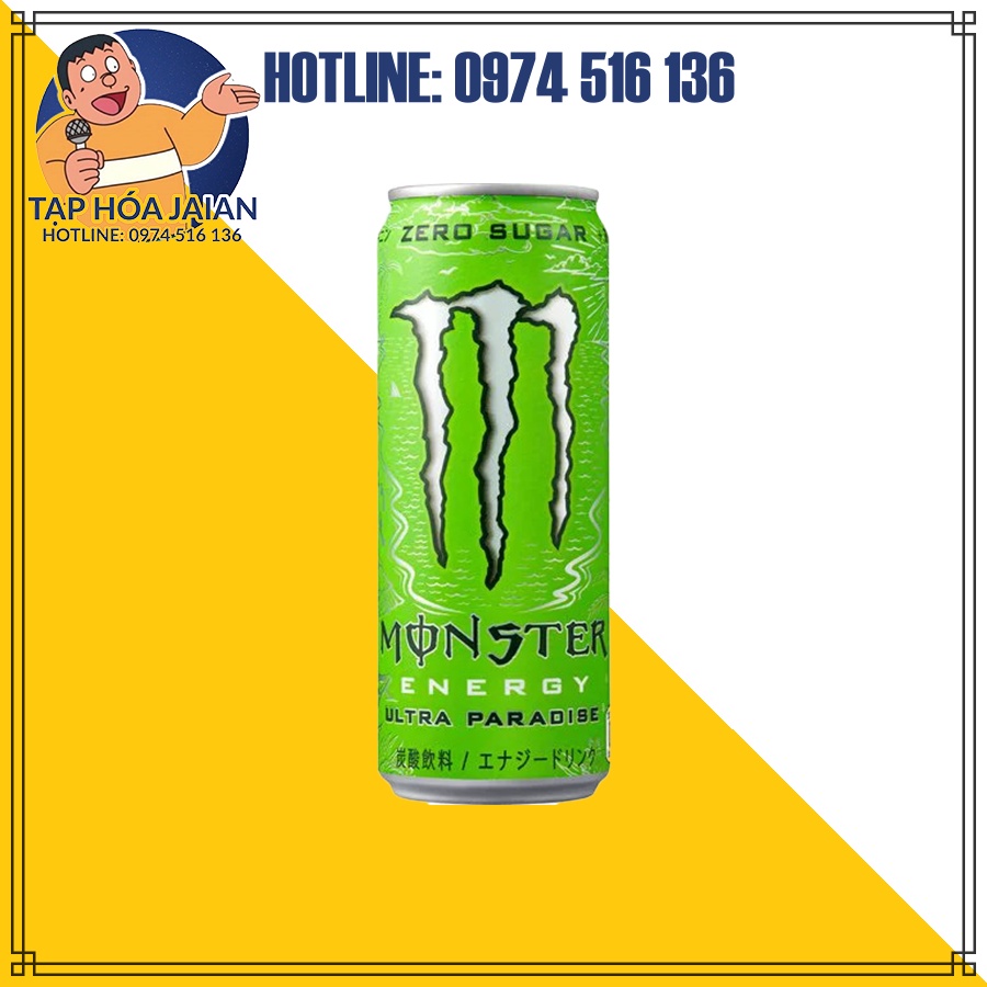 Nước Tăng Lực Asahi Monster Energy Ultra Paradise (Chai Xanh Lá x 355 ...