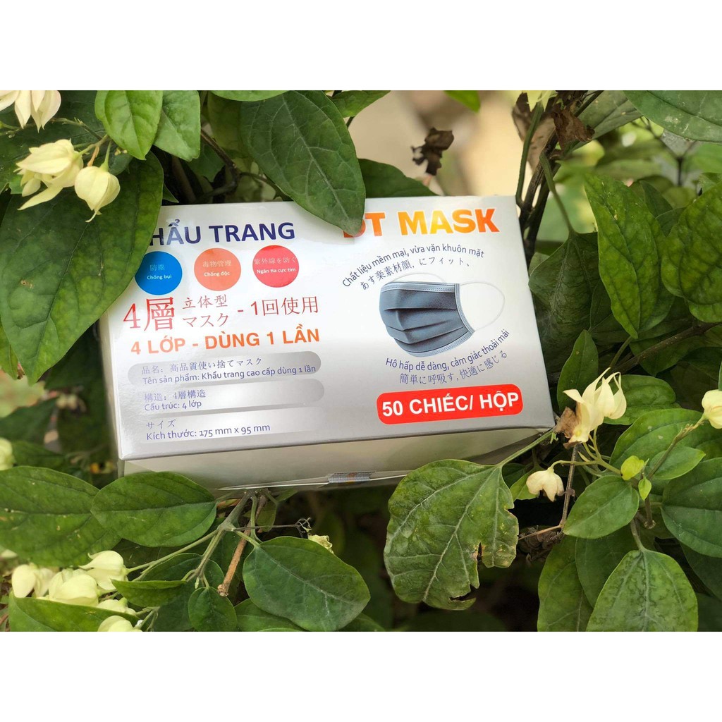 [Đen Trắng Xám Xanh]50 chiếc khẩu trang DT Mask | Shopee Việt Nam