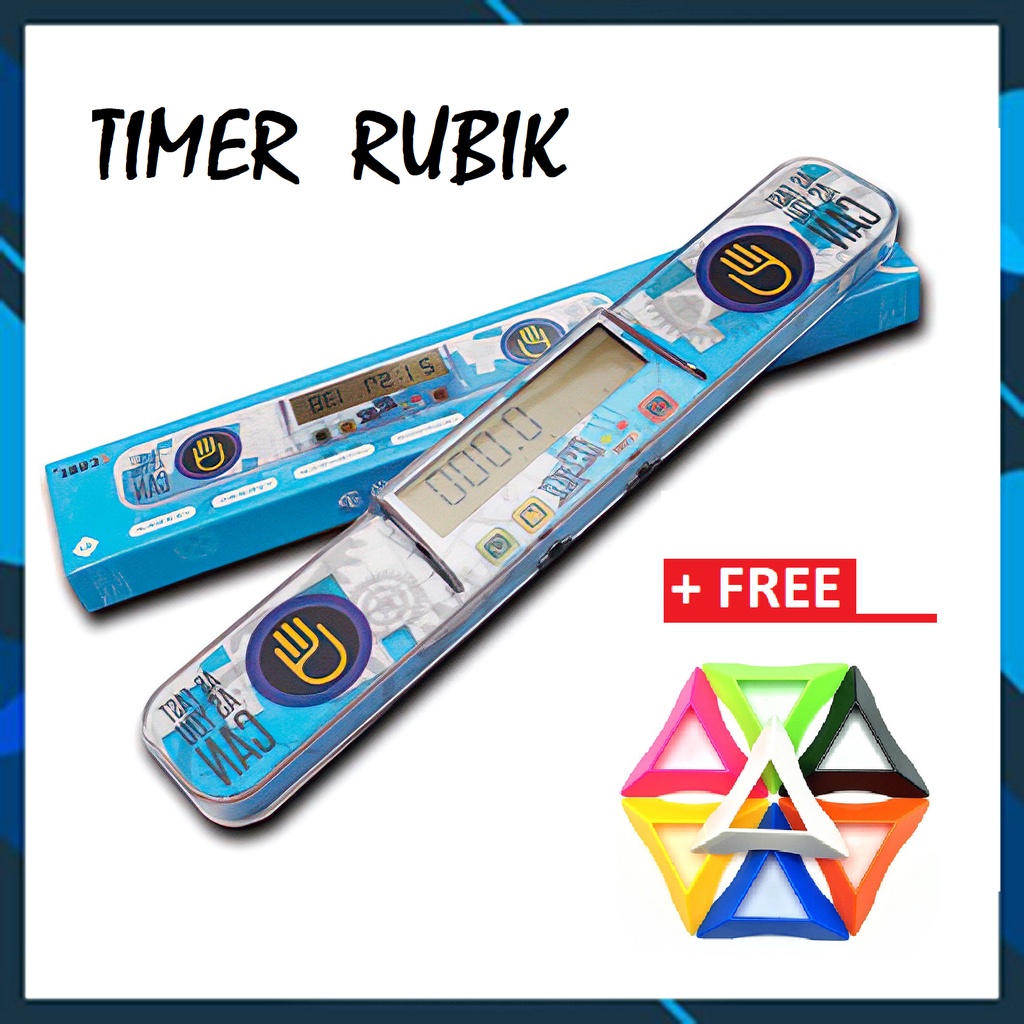 Máy Đếm Thời Gian Giải Rubik ZCube Timer- Đồng hồ tính giờ giải Rubik - TẶNG 2 ĐẾ RUBIK | Shopee ...