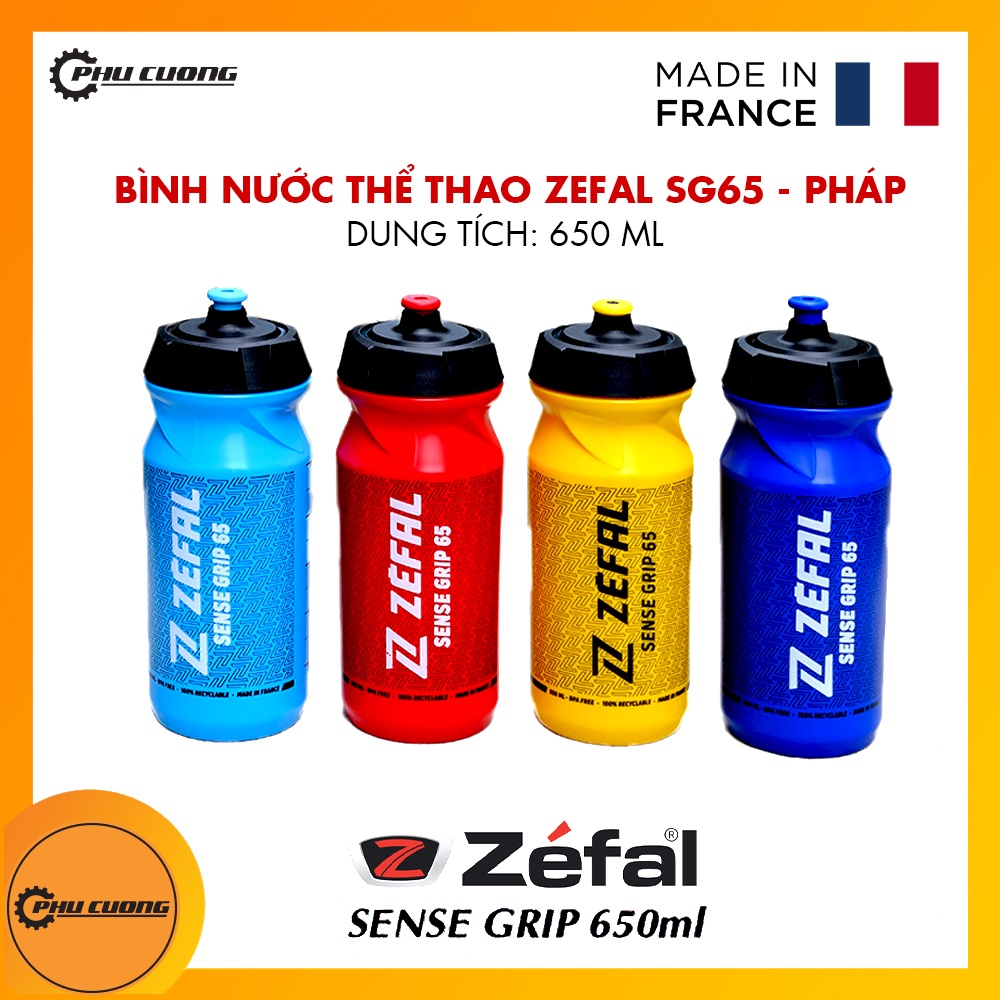 Bình nước xe đạp thể thao Zéfal SG65 - hàng Pháp | Shopee Việt Nam