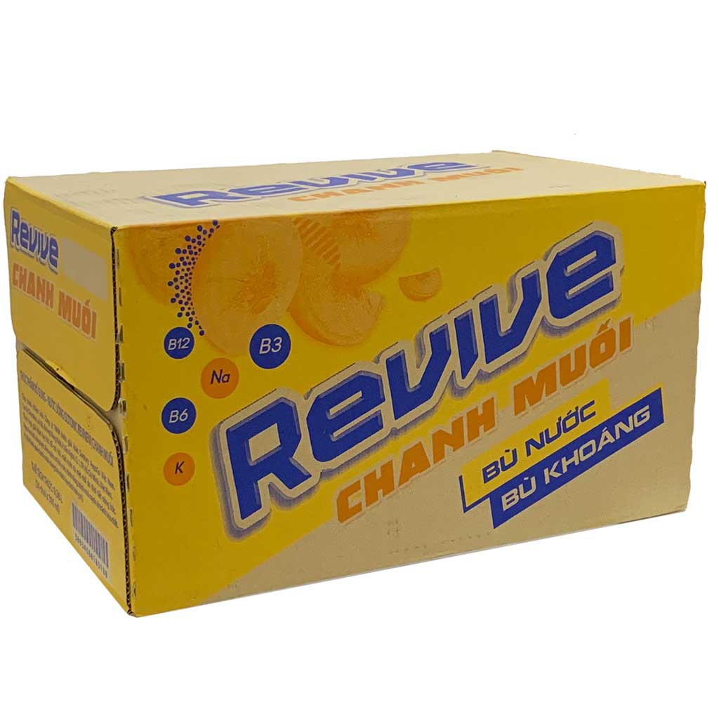 Thùng Nước Khoáng Chanh Muối Revive Chai 390 ML | Shopee Việt Nam