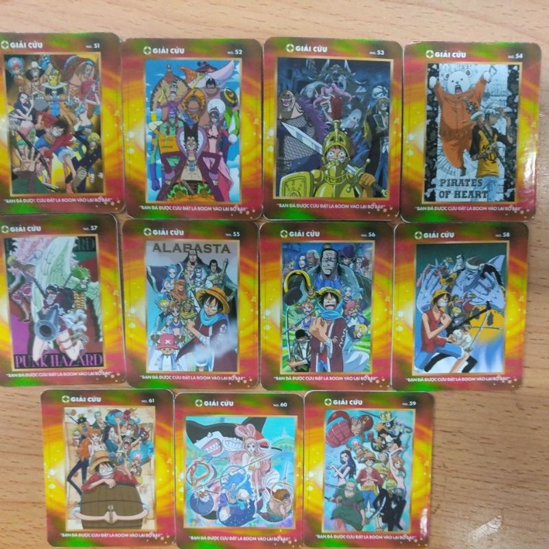 combo 11 thẻ toonies one piece boom cơ bản ( thẻ in) | Shopee Việt Nam