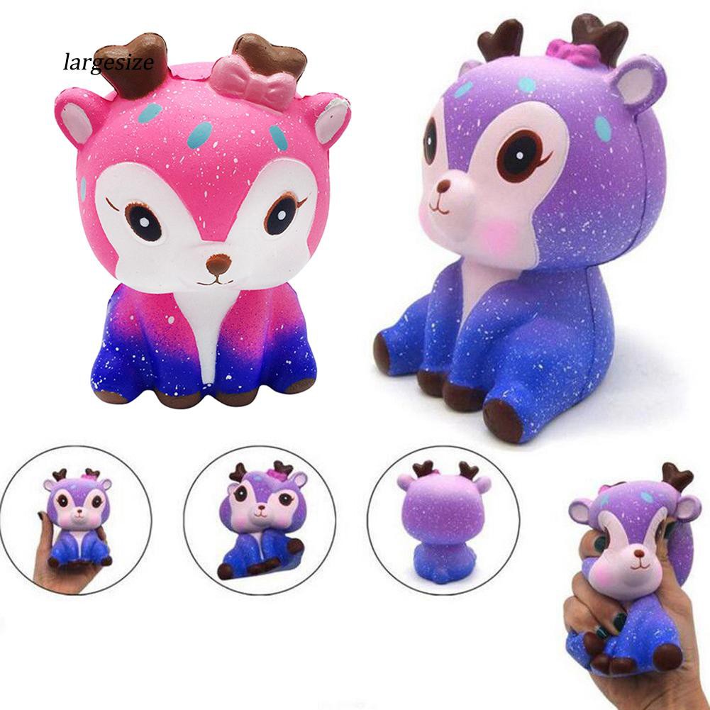 Galaxy Cute Deer Squishy Slow Rising Kids Adults Squeeze Toys Stress ...
