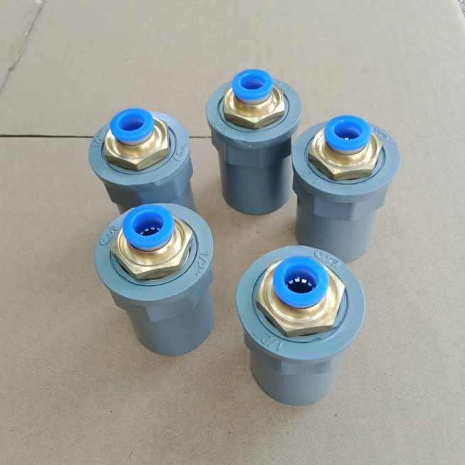 Đầu chuyển đổi từ ống PVC 27 ra nối nhanh 6-12mm | Shopee Việt Nam