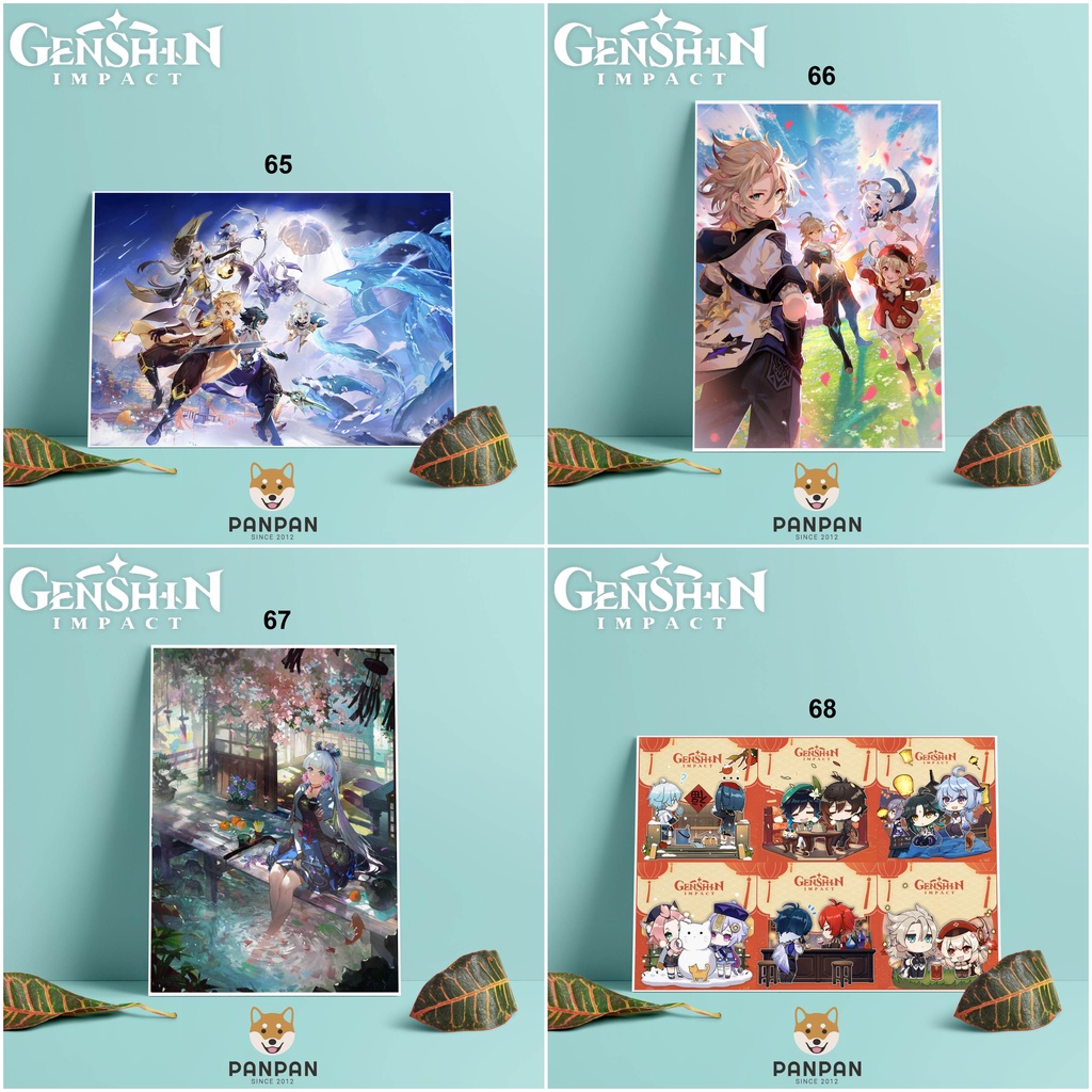 Postcard Cao Cấp - Poster Genshin Impact (4) | Shopee Việt Nam