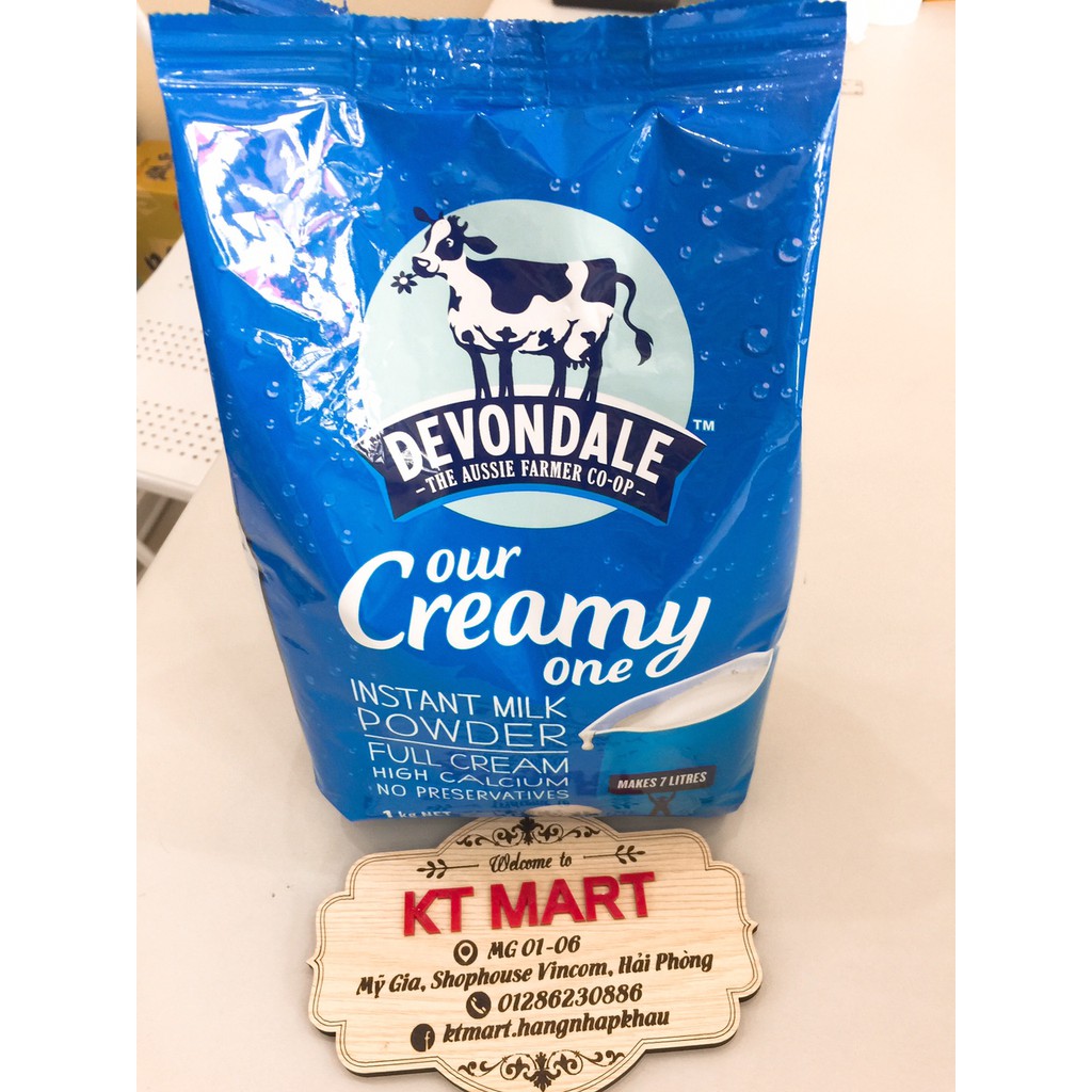 Sữa tươi dạng bột Devondale (nguyên kem) (1kg) | Shopee Việt Nam