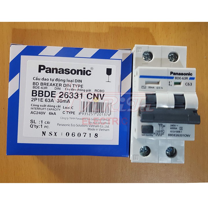 CB Cầu dao chống giật Panasonic 32 A 40A - 63A | Shopee Việt Nam