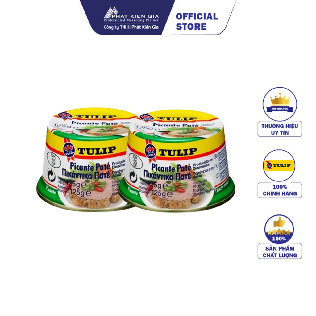 COMBO 2 Hộp Pate Heo Cay Tulip 125g | Tulip Picante Paté 125g | Shopee ...