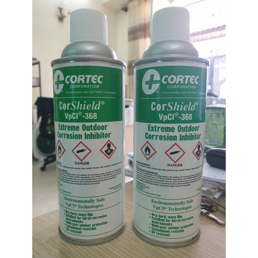 Cortec VpCI-368 /Mỹ - Chai xịt phủ chống gỉ sét kim loại gốc dung môi ...