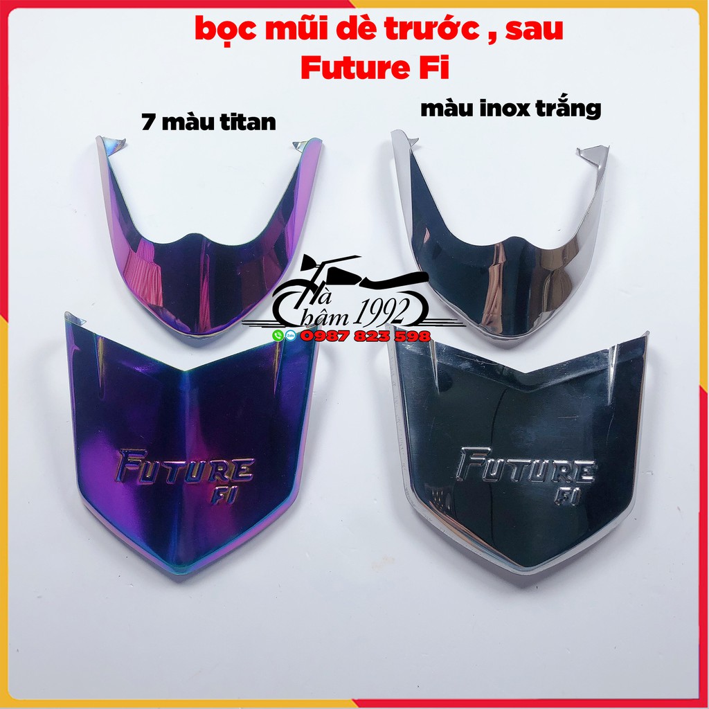 Ốp Mũi Dè Trước Sau Future Fi 7 Màu Tian , Bọc Mũi Dè Xe Fu Led; Ốp Mỏ ...