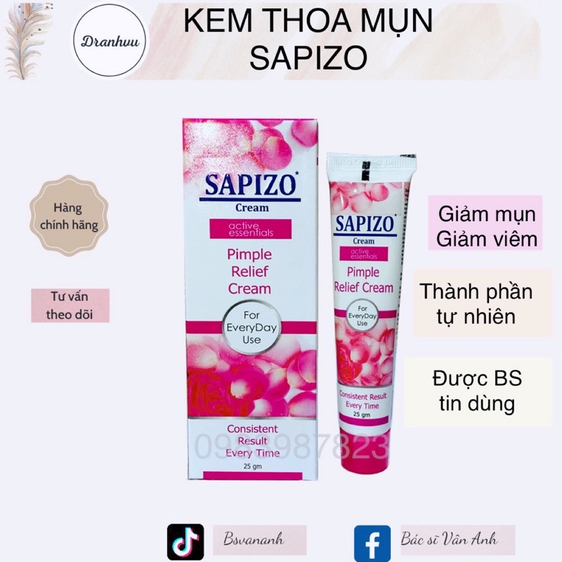[CHÍNH HÃNG - Date mới nhất 2027] Sapizo cream 25gr - Kem chấm mụn ...