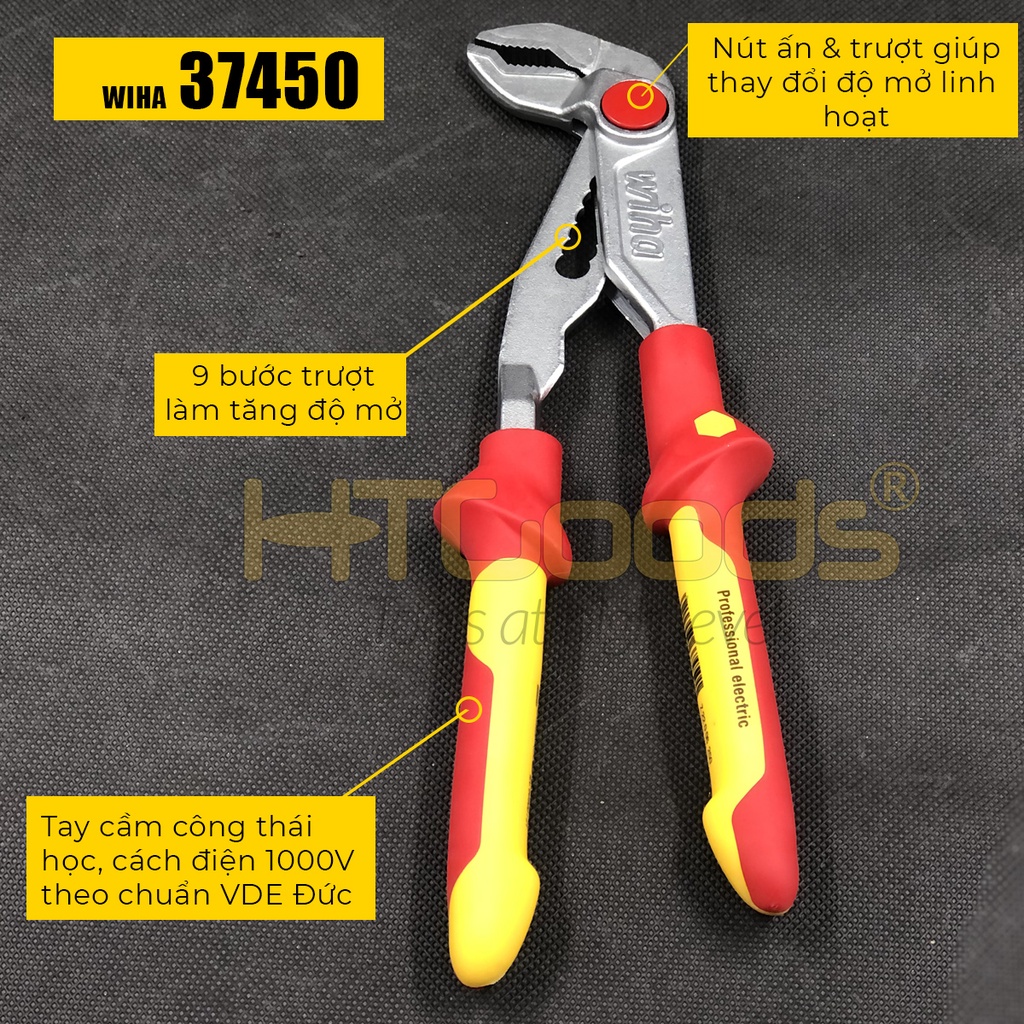 Kìm mỏ quạ 250mm cách điện 1000V WIHA 37450 [Wiha Offical] | Shopee ...