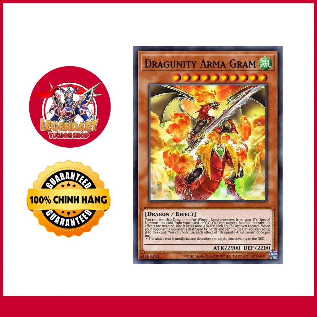 [Thẻ Bài Yugioh Chính Hãng] Dragunity Arma Gram | Shopee Việt Nam