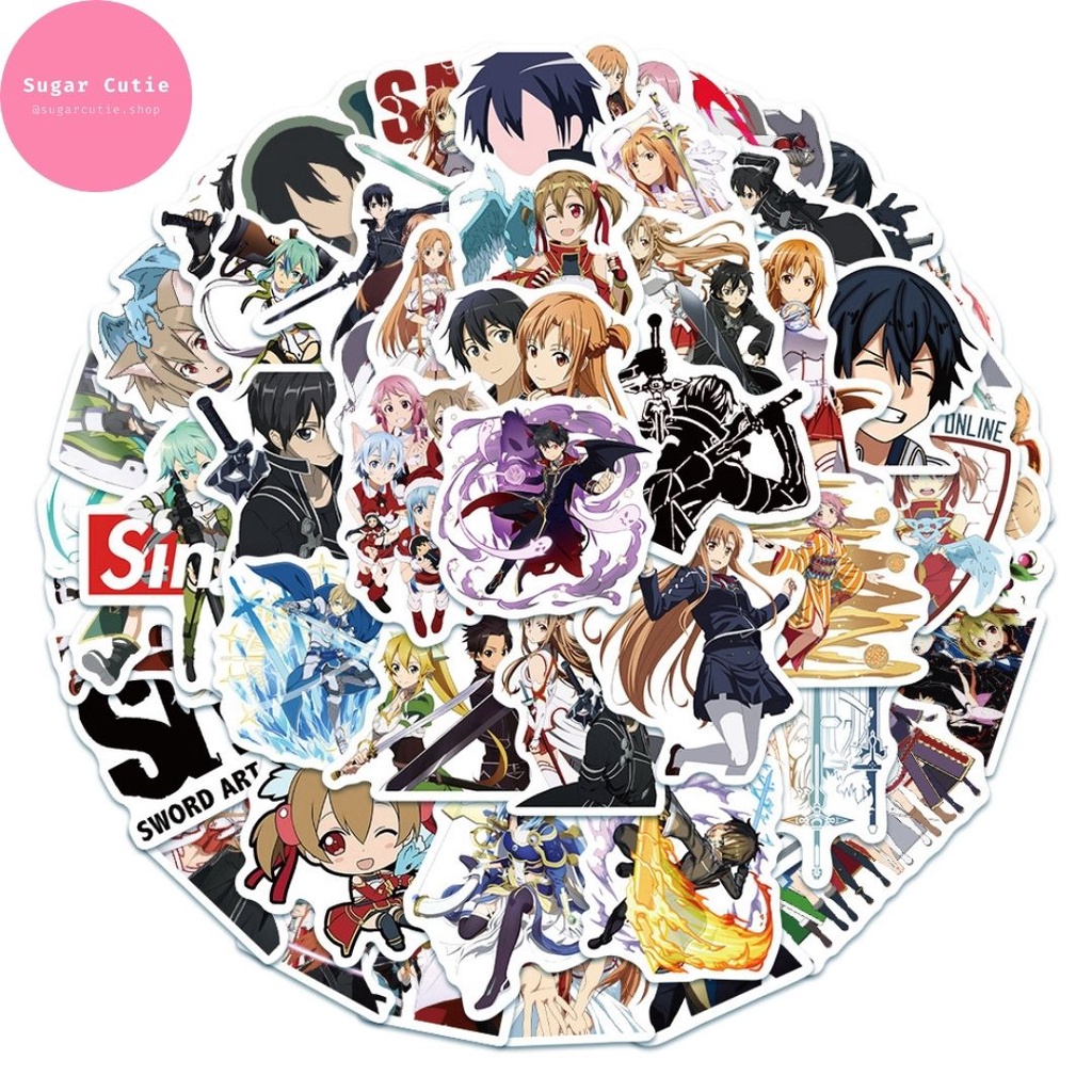 Stickers anime SAO Sword Art Online Kirito Asuna không thấm nước ...