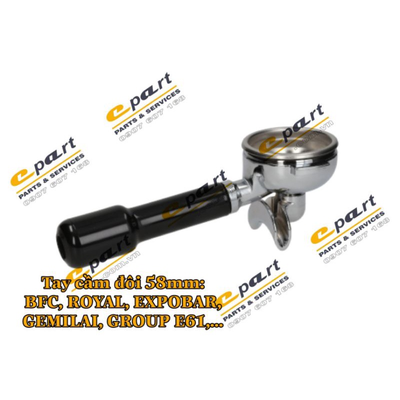 Tay cầm bộ lọc 2 tách 58MM BFC/ROYAL, EXPOBAR, GEMILAI, Group E61 | Shopee Việt Nam