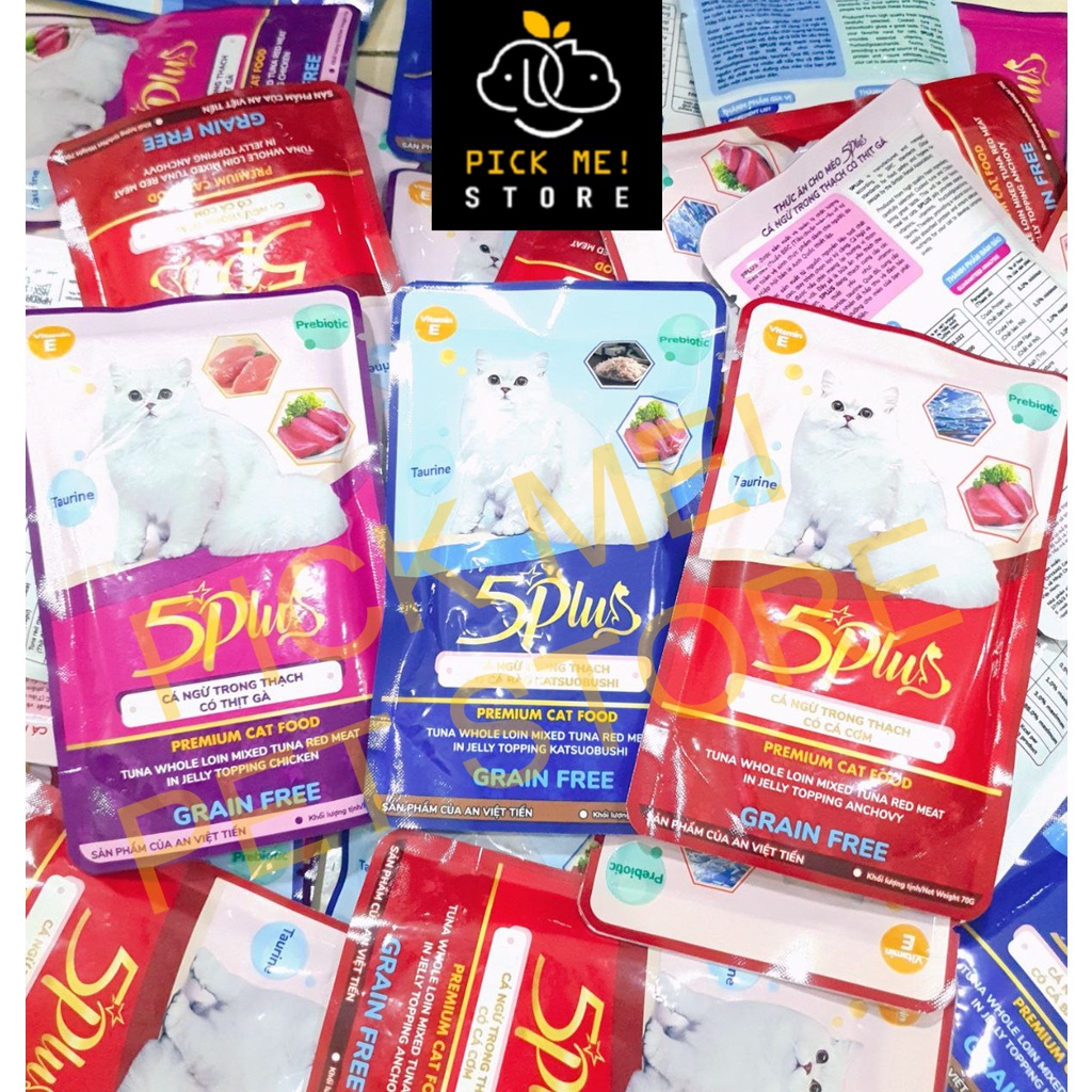 [Gói 70g] Pate 5PLUS Premium Cat Food - Cho Mèo | Shopee Việt Nam