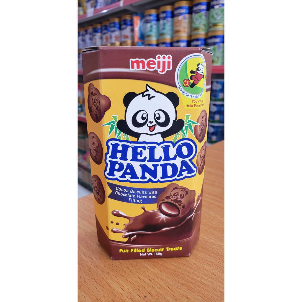 Bánh Gấu Meiji Hello Panda KEM SOCOLA 50G | Shopee Việt Nam