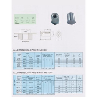 TÁN ÉP TRỤ REN TRONG_PEM-BSO | Shopee Việt Nam