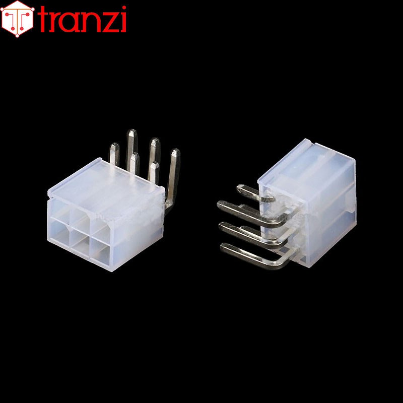 Giắc cắm header 4.2mm 5569 2x3P chân cắm cong trắng - túi 10 cái | Shopee Việt Nam